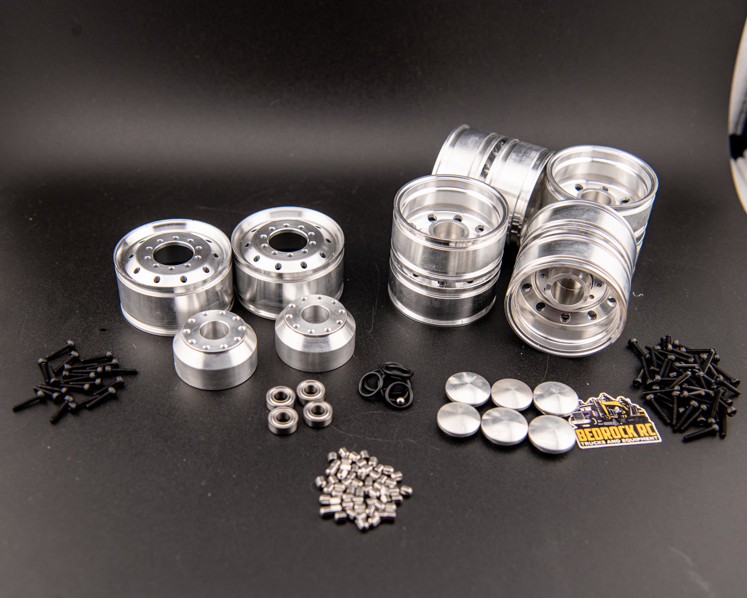 Hydraulic Hobbies Super Single Rims (Bearing Front 6x4) – Bedrock RC